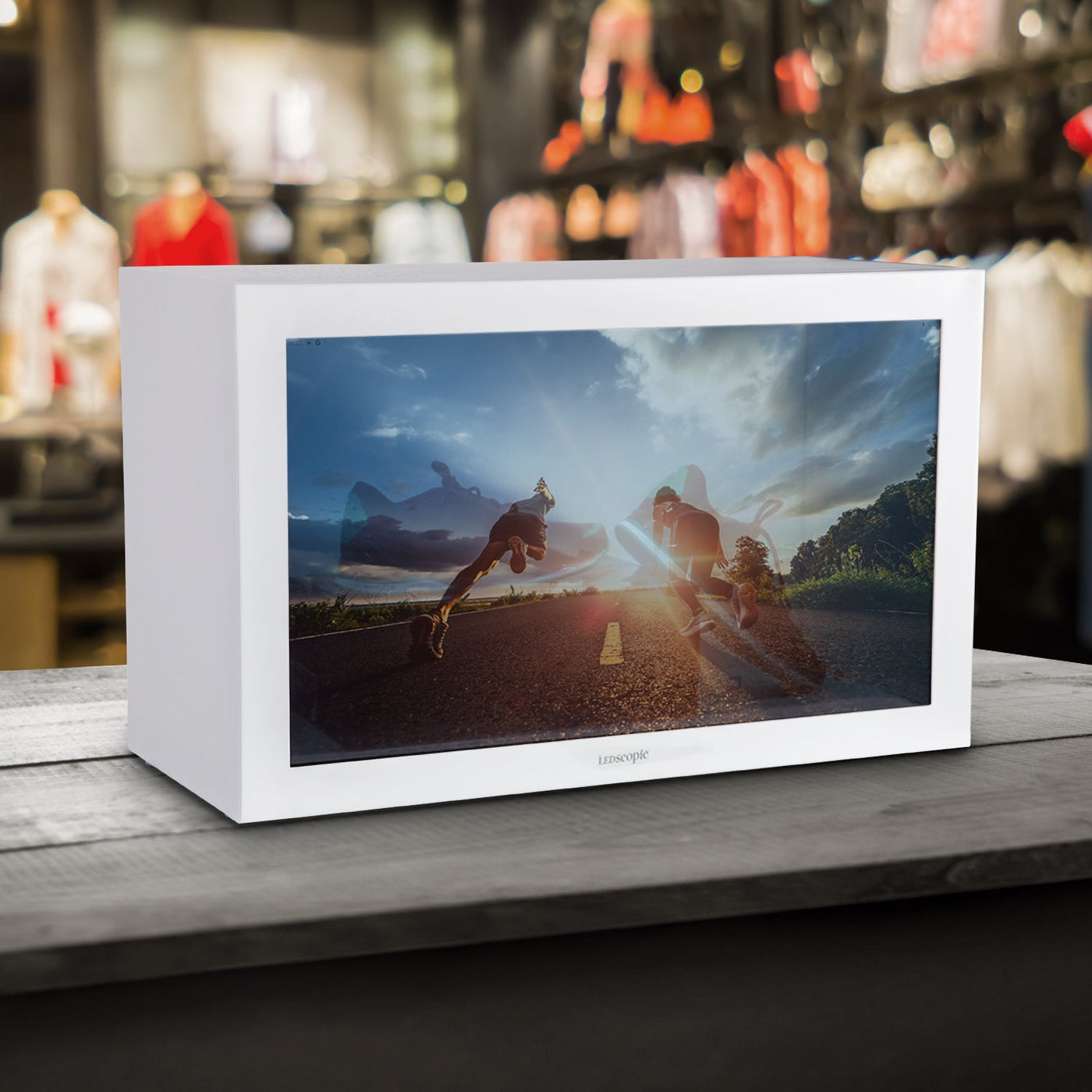 32 inch Transparent Android LED Player Wifi — LED Kiosk Display