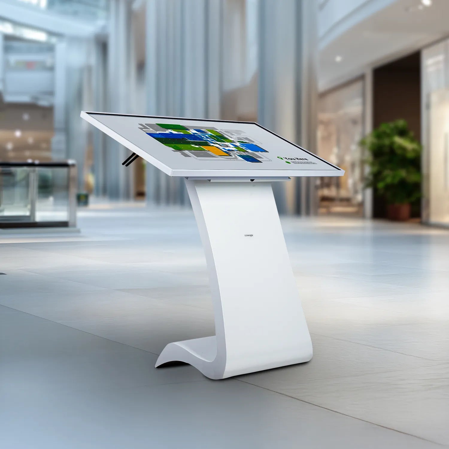 Horizontal Interactive Touch Screen Kiosk – LED Kiosk Display